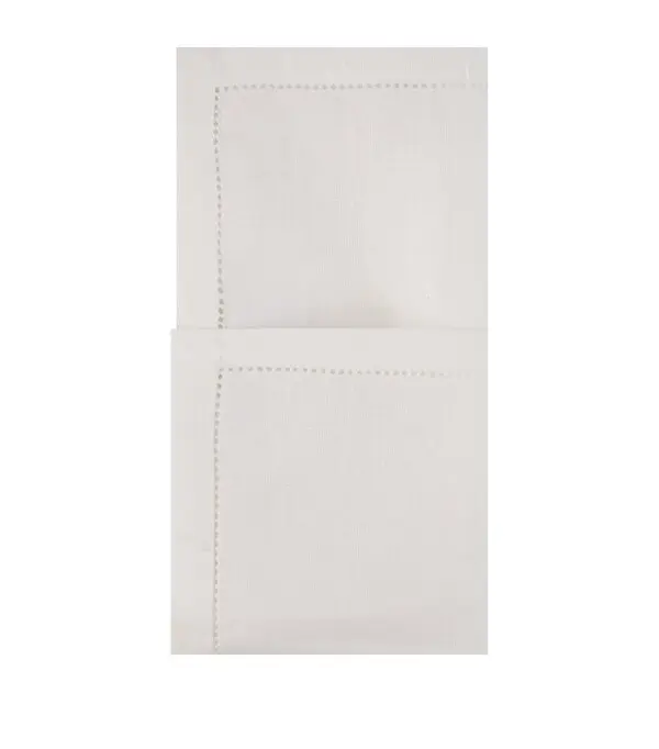 THOMAS FERGUSON Hemstitch Edge Napkin - White