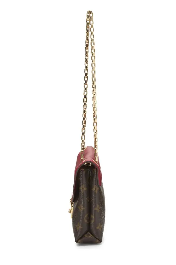 LOUIS VUITTON Monogram Pallas Chain Bag - Brown