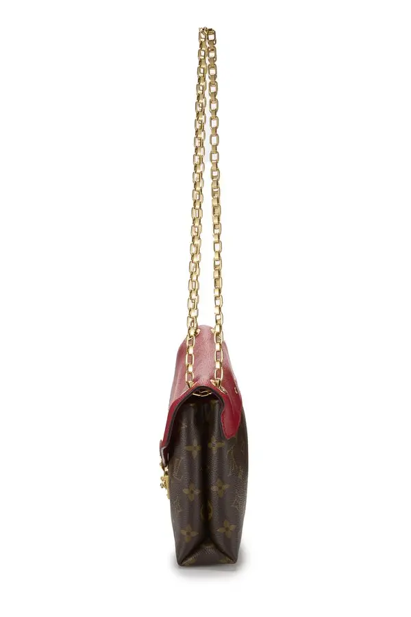 LOUIS VUITTON Monogram Pallas Chain Bag - Red