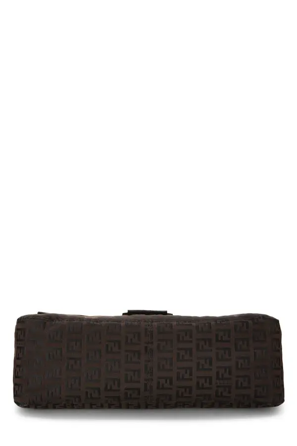 Fendi Zucchino Canvas Baguette Shoulder Bag