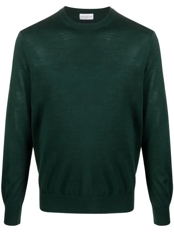BALLANTYNE Crew-neck Wool Jumper - Green