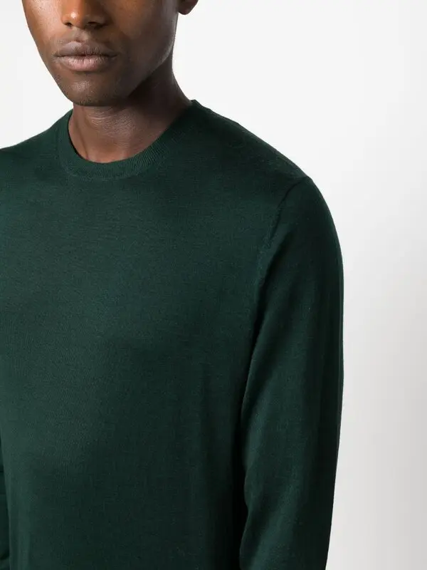 BALLANTYNE Crew-neck Wool Jumper - Green