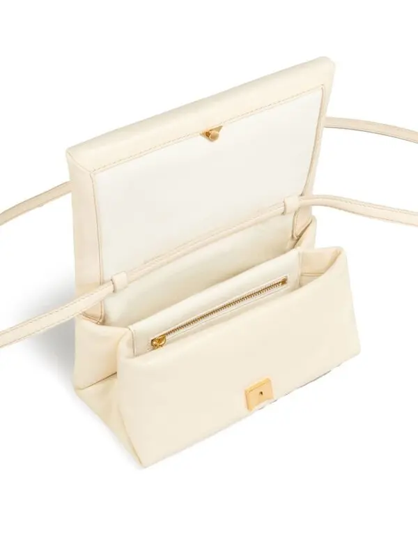 Marni Mini Prisma Leather Shoulder Bag - Neutrals