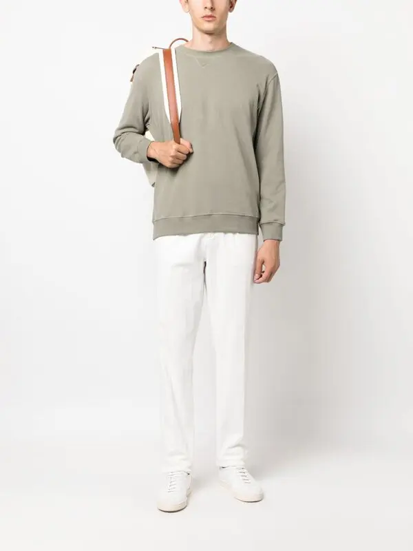 Brunello Cucinelli Crew Neck Cotton Sweatshirt