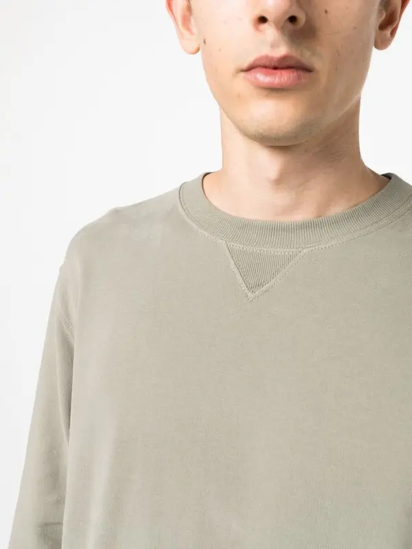 Brunello Cucinelli Crew Neck Cotton Sweatshirt