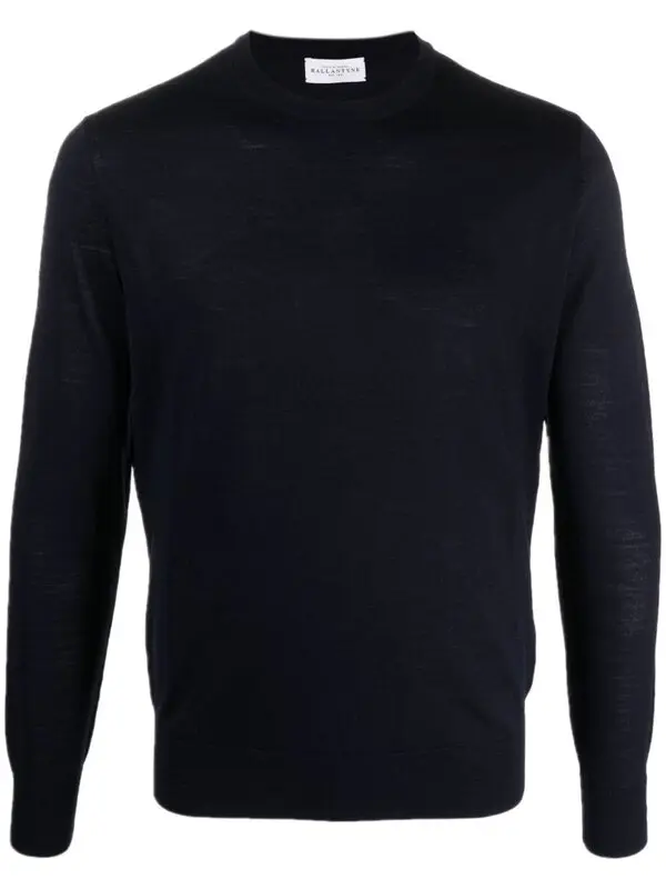 BALLANTYNE Crew-neck Wool Jumper - Blue