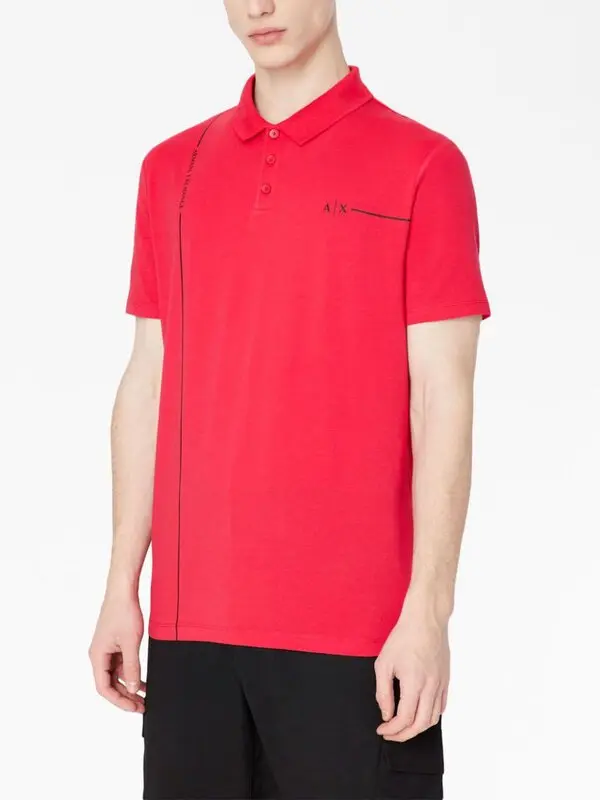Armani Exchange Logo-print Jersey Polo Shirt