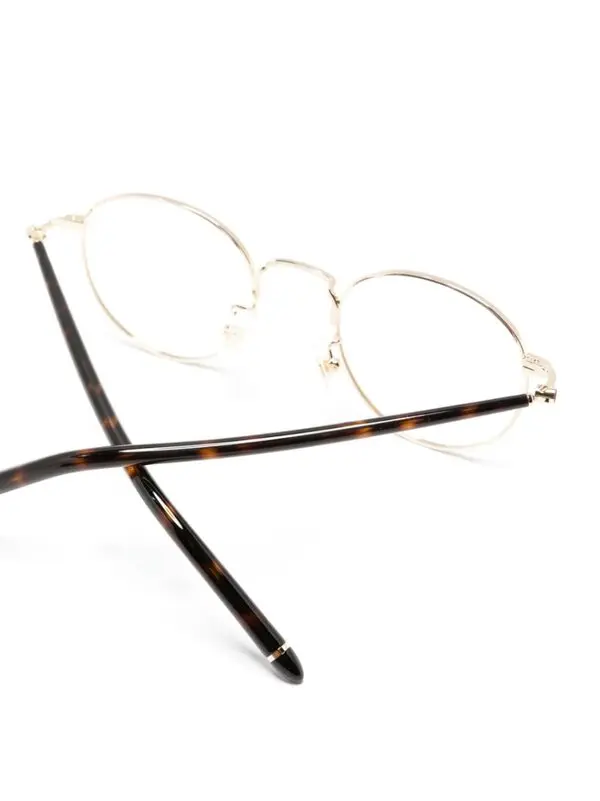 Montblanc Logo-plaque Round-frame Glasses