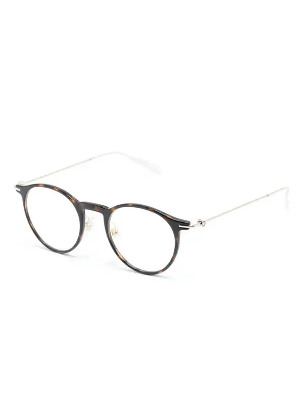 Montblanc Tortoiseshell Round Frame Eyeglasses