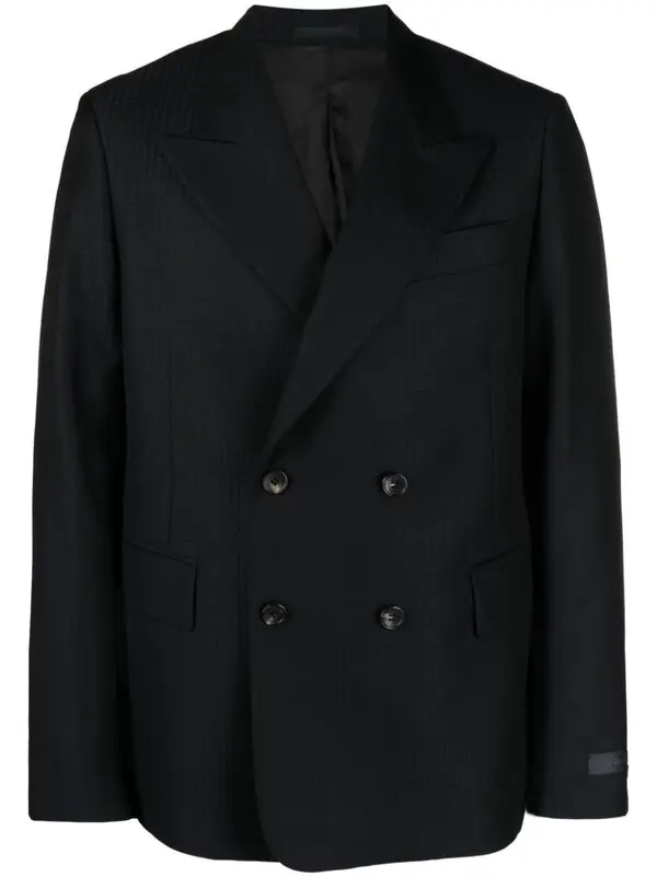 LANVIN Checked Double-breasted Blazer