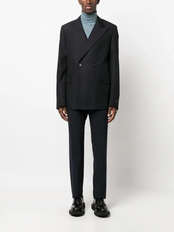 LANVIN Checked Double-breasted Blazer