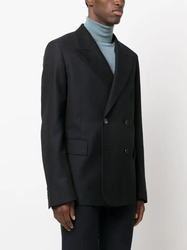 LANVIN Checked Double-breasted Blazer