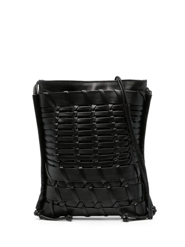 Hereu Trena Leather Crossbody Bag - Black