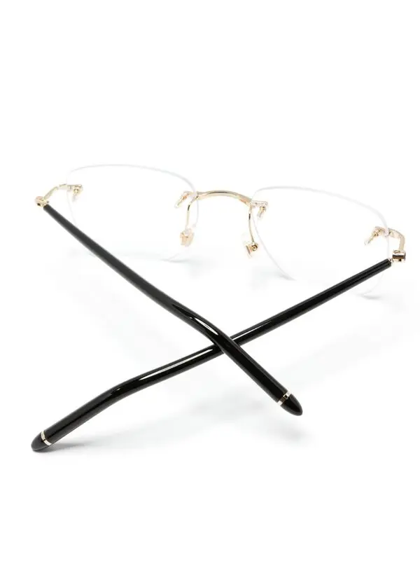 Montblanc Rimless Square-frame Glasses - Black