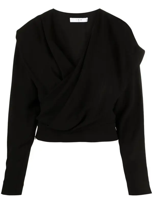 IRO PARIS Kayla Asymmetric Blouse - Black