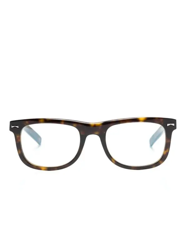 Montblanc Tortoiseshell Square-frame Glasses - Brown