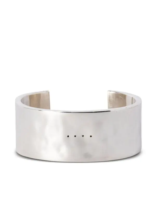 PARTS OF FOUR Tone Brass Cuff Bracelet - Silver