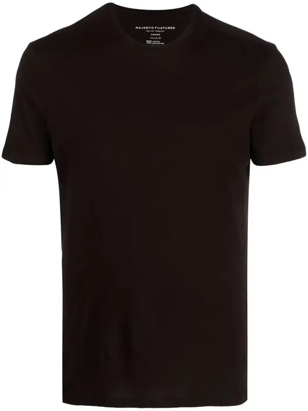 Majestic Filatures Crew-neck Cotton-blend T-shirt - Purple