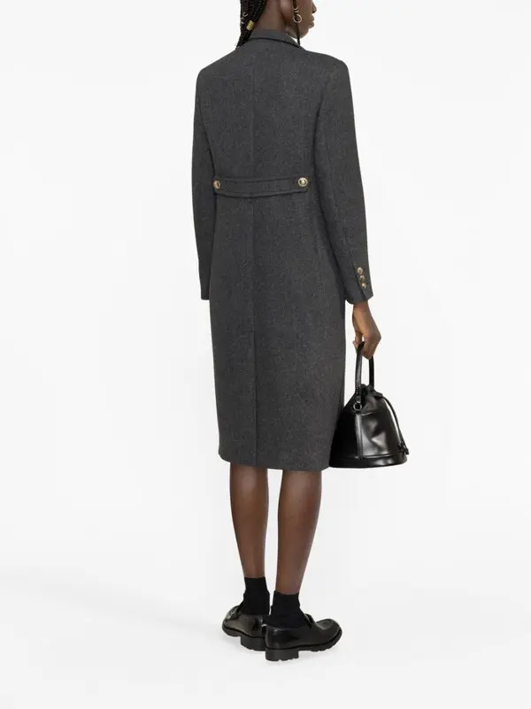 Sandro Double-breasted Midi Coat