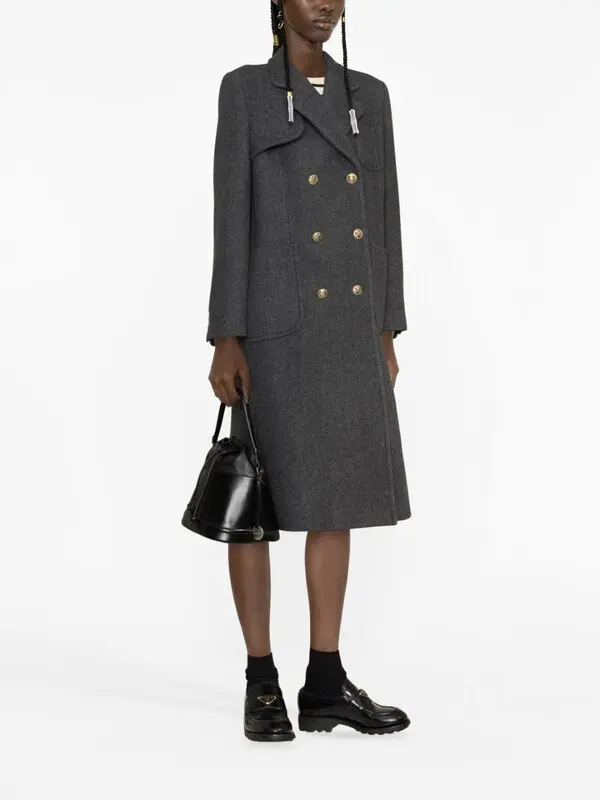 Sandro Double-breasted Midi Coat