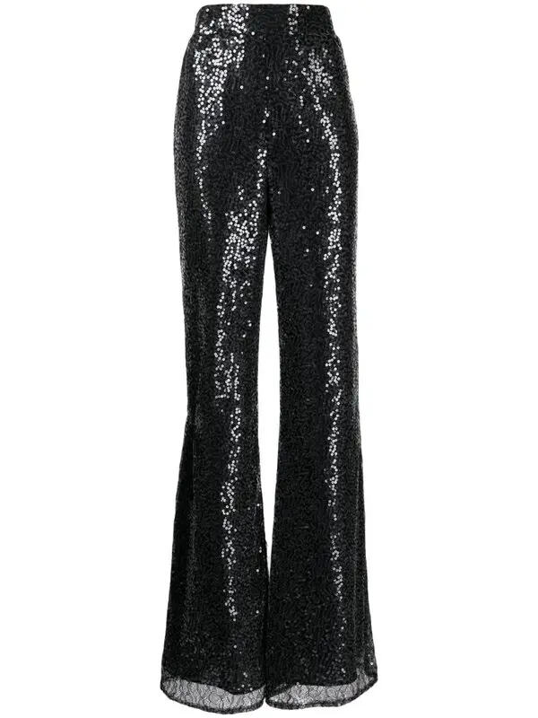 ANOUKI High-waisted Sequin-embellished Trousers