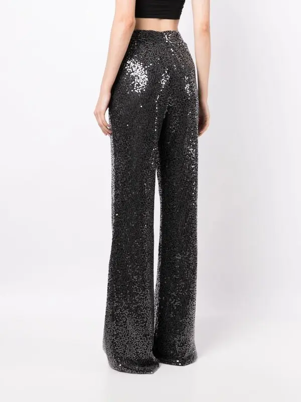 ANOUKI High-waisted Sequin-embellished Trousers