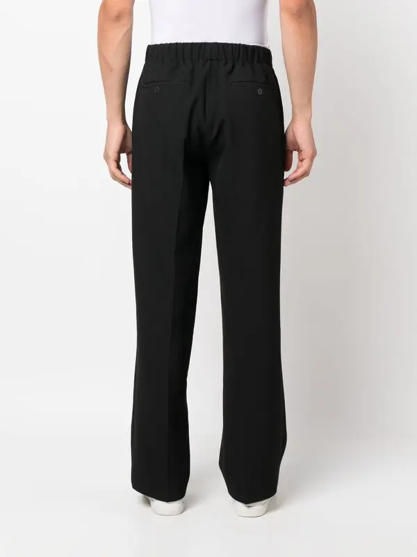 Sandro Elasticated Cotton Wide-leg Trousers