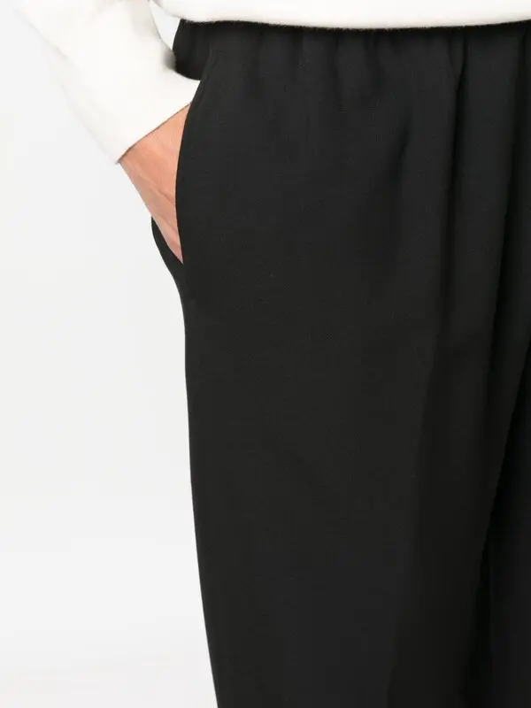 Sandro Elasticated Cotton Wide-leg Trousers