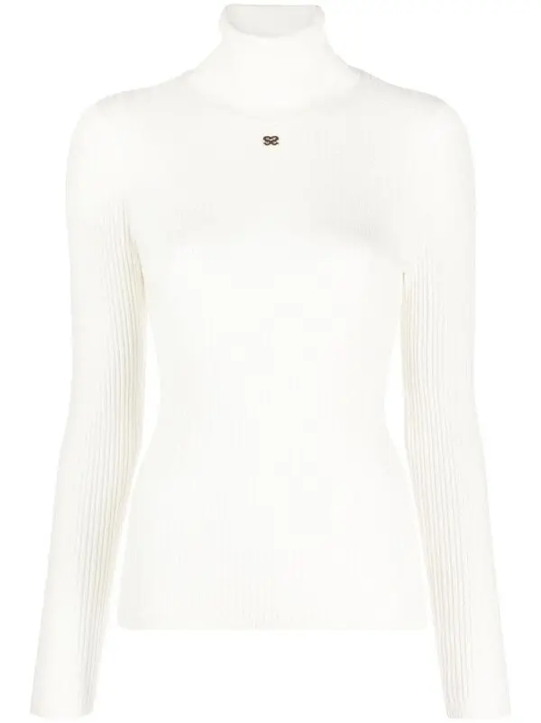 Sandro Logo-appliqué Roll-neck Jumper