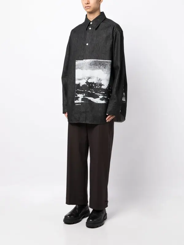 OAMC Graphic-print Cotton Shirt