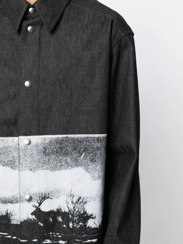 OAMC Graphic-print Cotton Shirt
