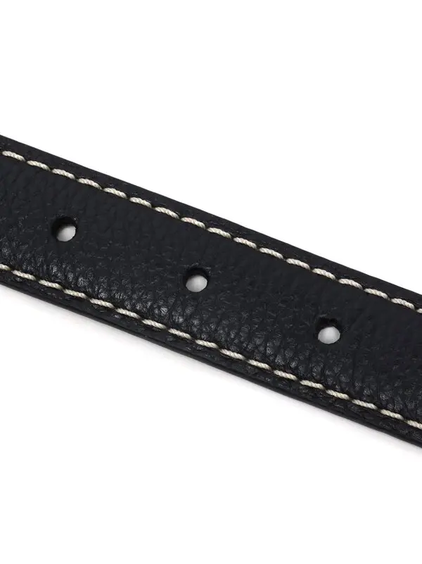 TOTEME Stitch-detail Leather Belt - Black