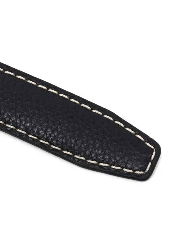 TOTEME Stitch-detail Leather Belt - Black