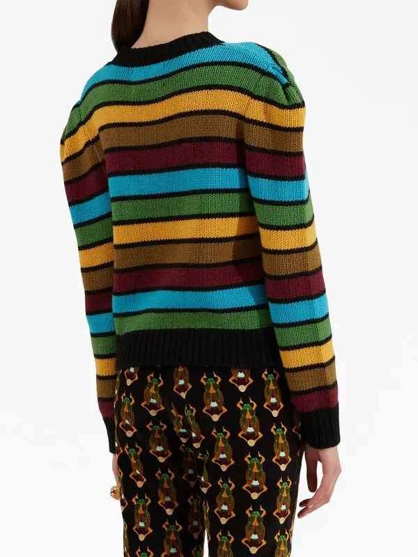 La DoubleJ Striped Knitted Jumper