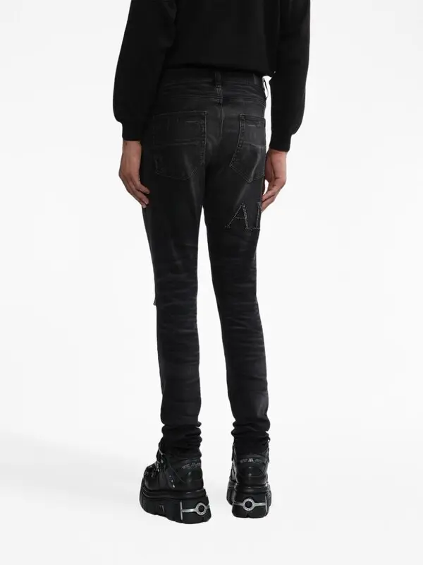Amiri Crystal-embellished Skinny Jeans