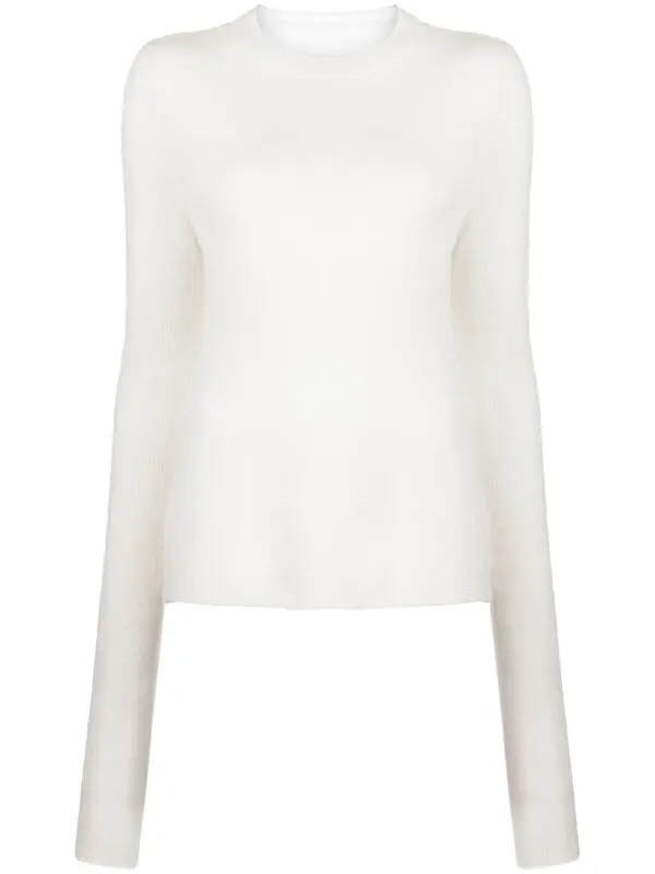 LOW CLASSIC Semi-sheer Fine-knit Jumper