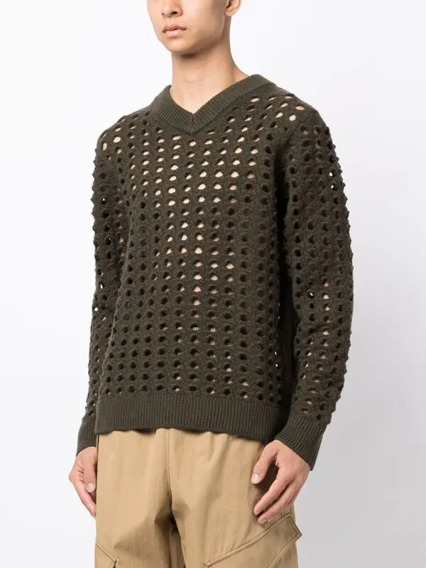 CRAIG GREEN Long-sleeve Perforated Sweatshirt