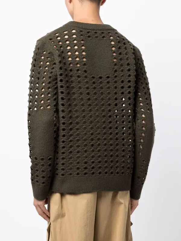 CRAIG GREEN Long-sleeve Perforated Sweatshirt