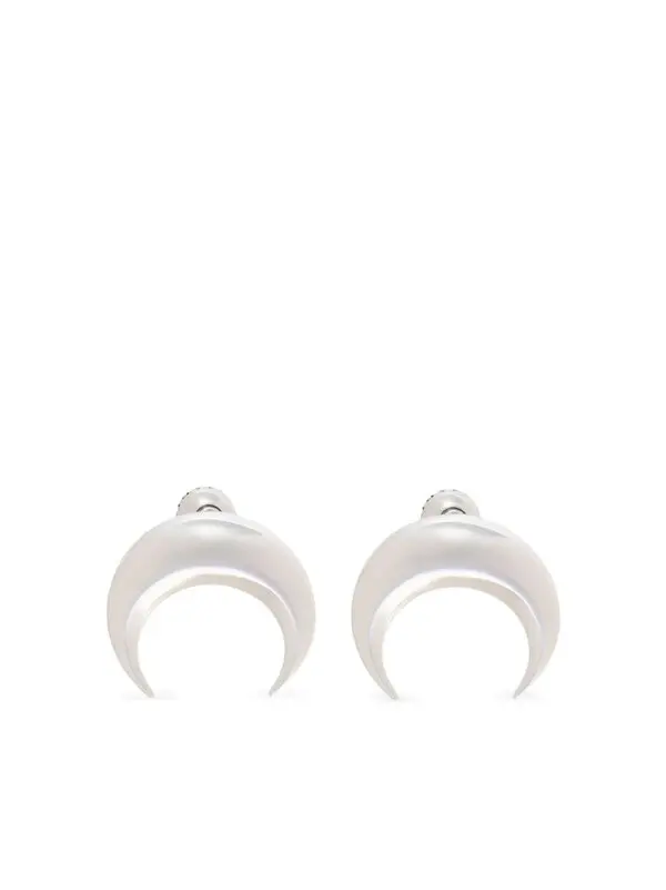 MARINE SERRE Moon Polished Earrings