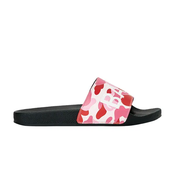 A BATHING APE Abc Camo Slides - Pink