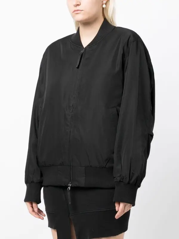 B+AB Baseball-collar Zip-up Bomber Jacket