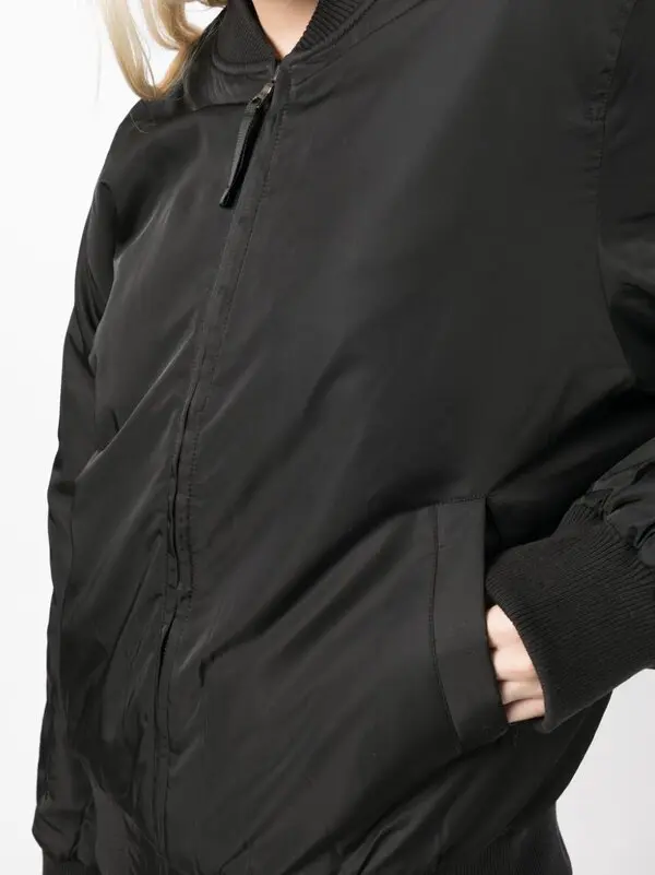B+AB Baseball-collar Zip-up Bomber Jacket