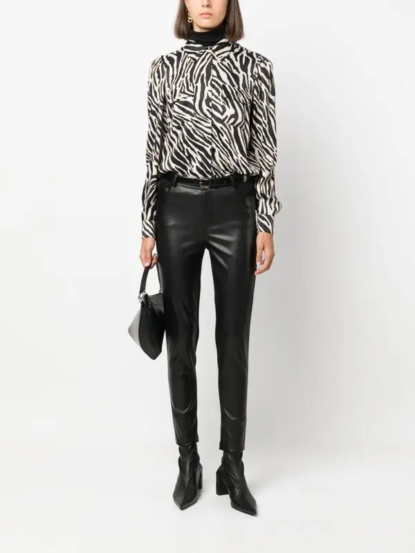 Liu Jo Zebra-print Satin Shirt
