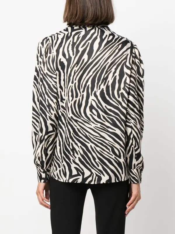 Liu Jo Zebra-print Satin Shirt
