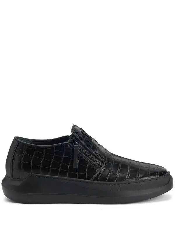 GIUSEPPE ZANOTTI Conley Zip Sneakers - Black