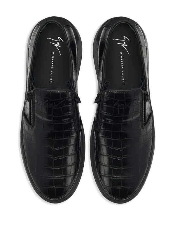 GIUSEPPE ZANOTTI Conley Zip Sneakers - Black