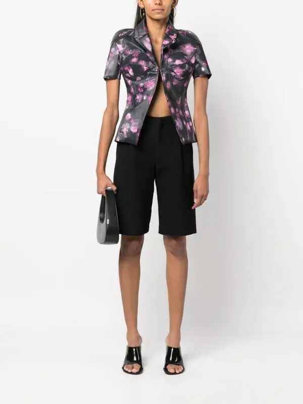 Coperni Holographic Floral Print Jacket