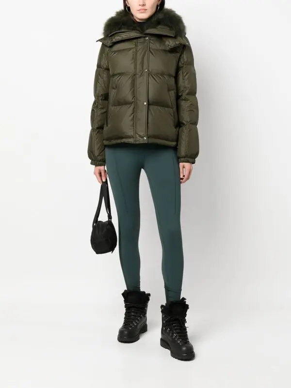 YVES SALOMON Logo-patch Padded Jacket