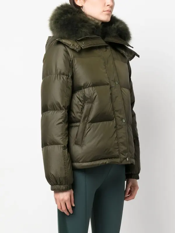 YVES SALOMON Logo-patch Padded Jacket