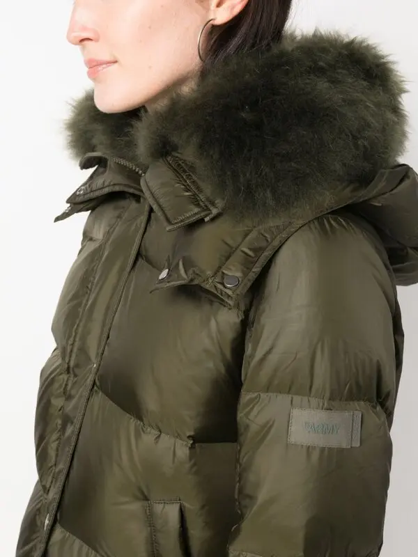 YVES SALOMON Logo-patch Padded Jacket